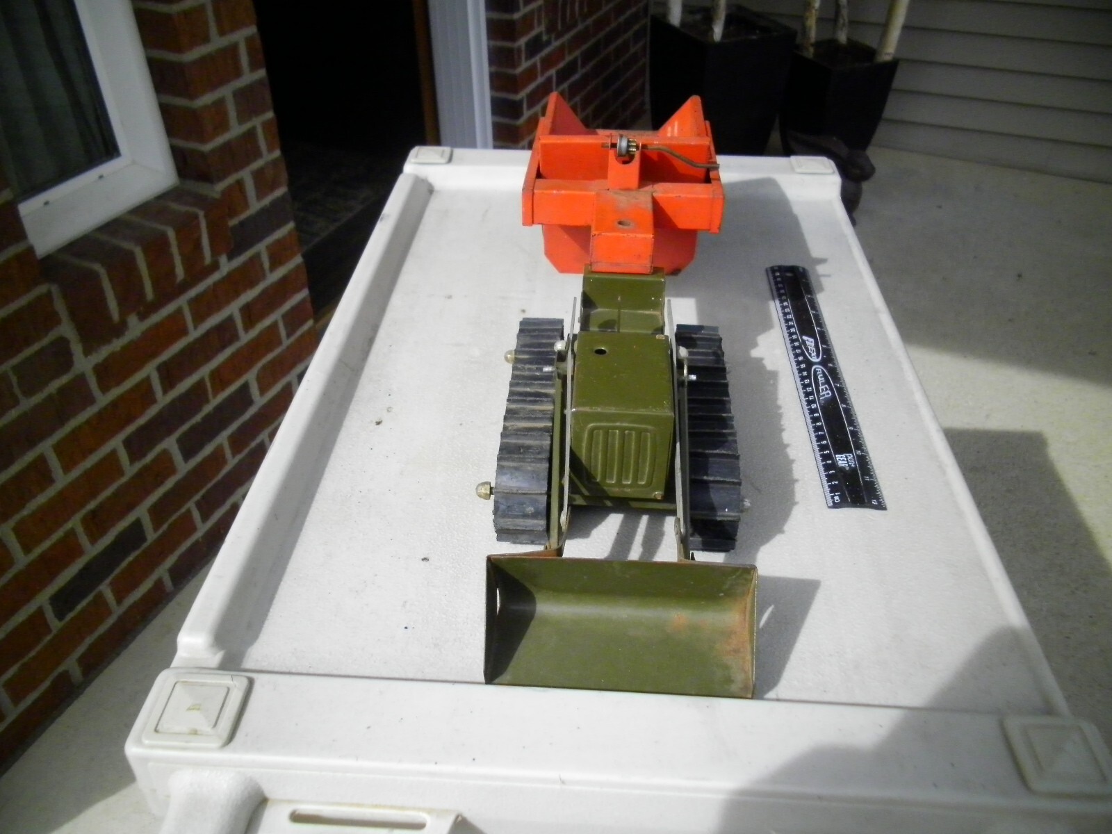 Vintage 1950's Pressed Steel Toy Custom Nylint Tournarocker & Structo ...