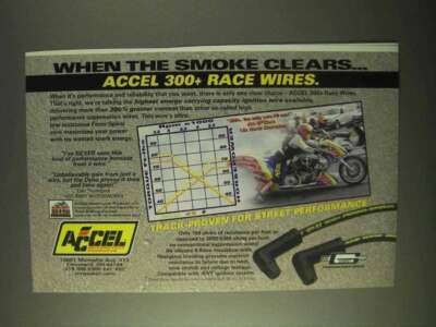1999 Accel 300+ Race Wires Ad - When Smoke Clears | eBay