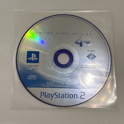 Official Sony Playstation 2 PS2 Internet Online Start-up 4.0 Disc Only ...