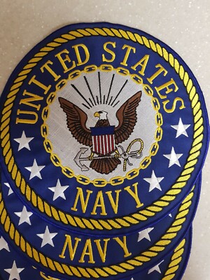 military patches US NAVY large back patch 10inch NEW NICE | eBay