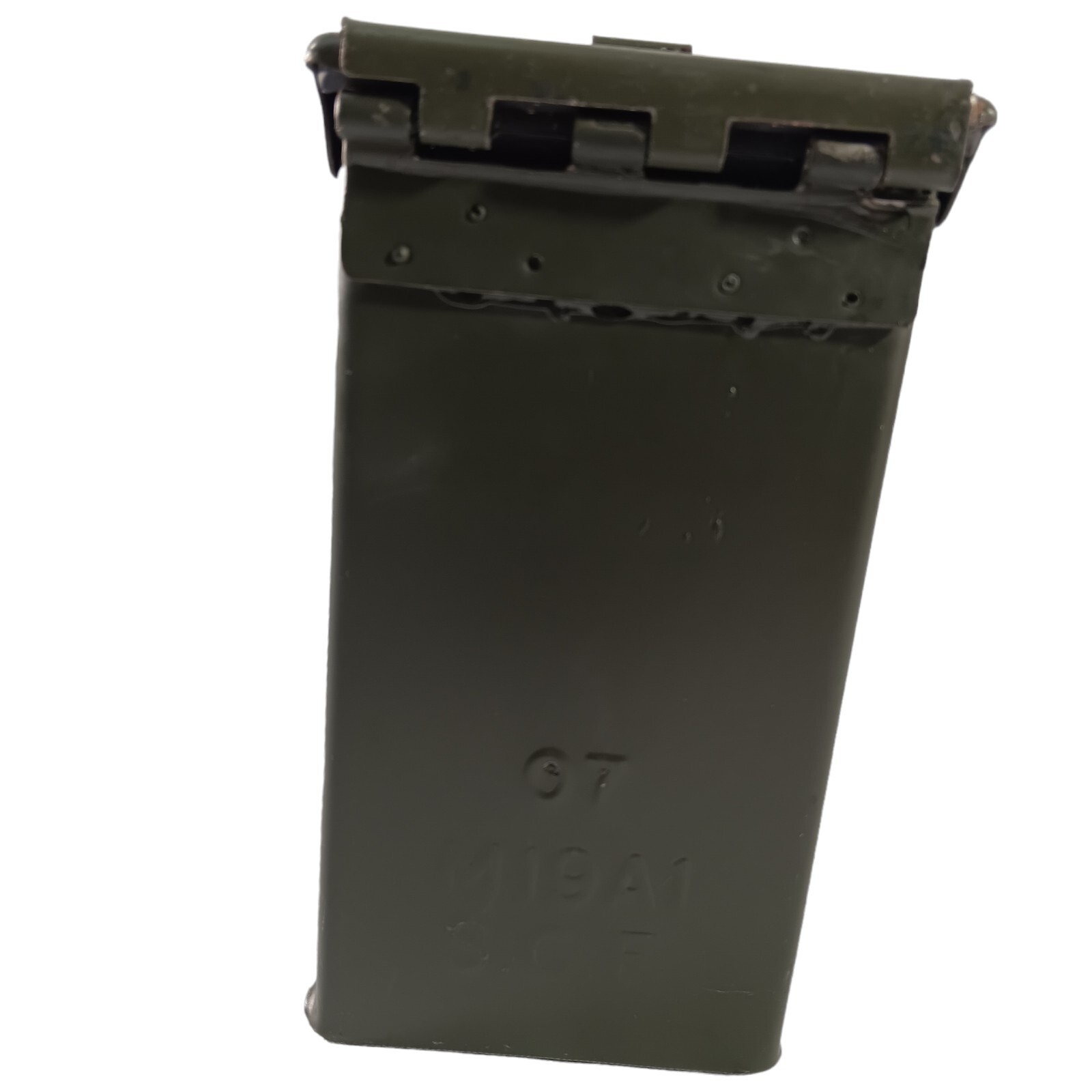 U.S. Military Ammo Metal Box Cartridges Cal 7.62mm M19A1 S.C.F Empty ...