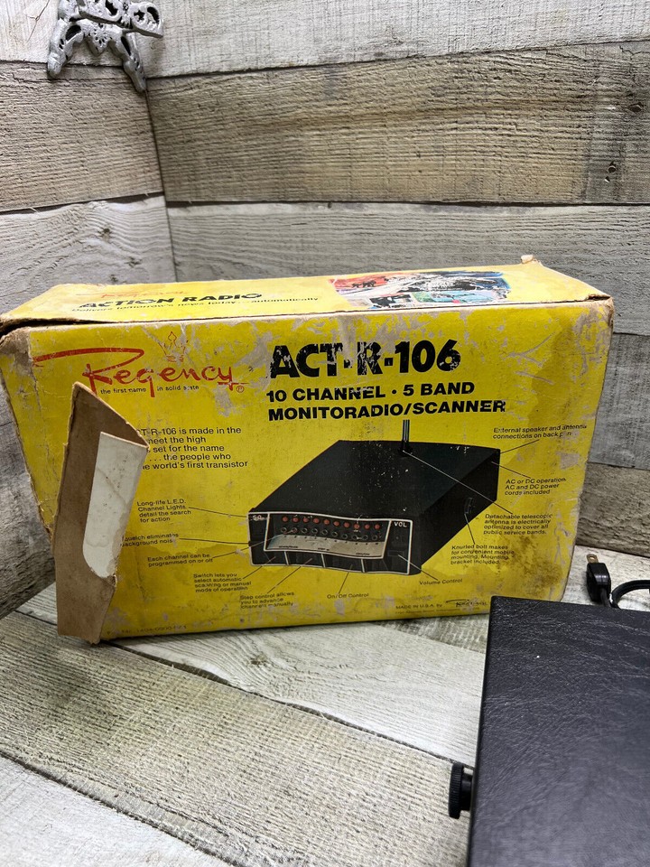 Vintage Regency ACT-R-106 Ten Channel Radio Scanner | eBay