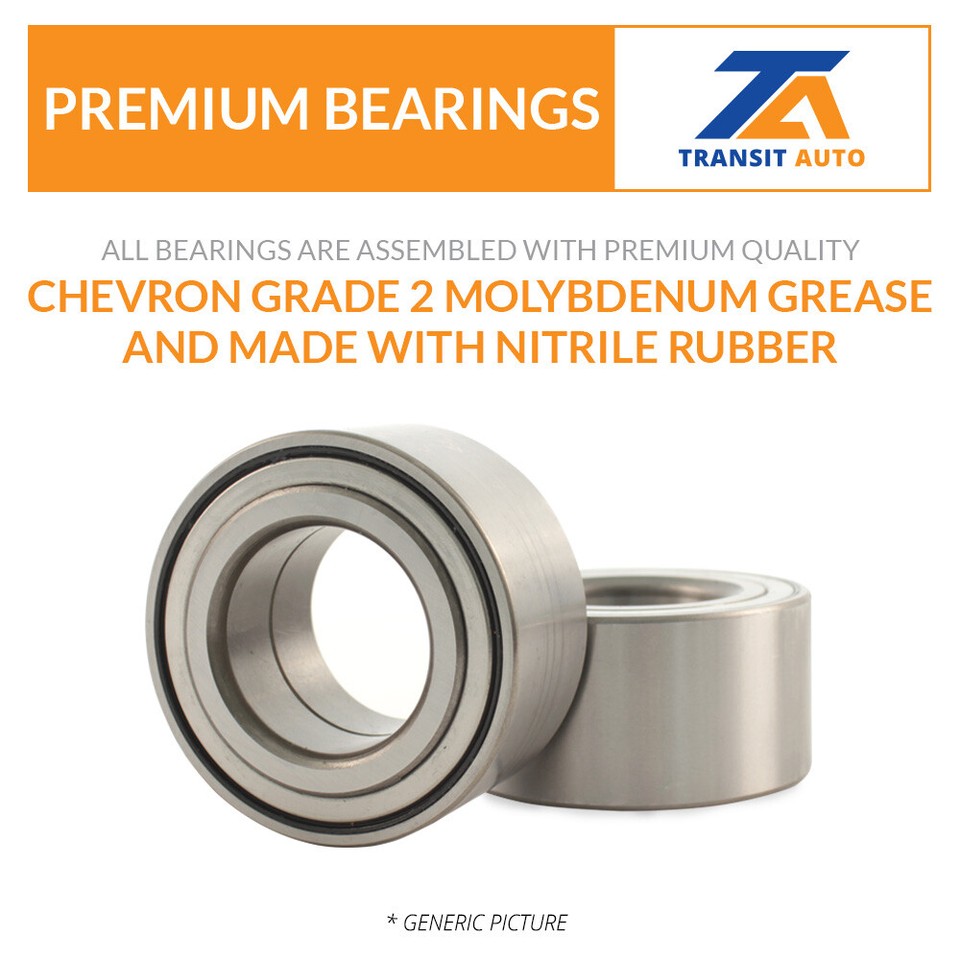 Front Wheel Bearing Disc Brake Rotor And Semi-Metallic Pads Kit For ...