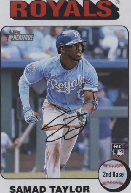 2024 Topps Heritage - Rookies Samad Taylor #317 White Border (RC) for ...