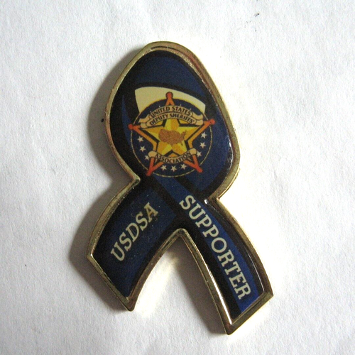 USDSA Lapel Pin United States Deputy Sheriffs Association Blue Ribbon ...