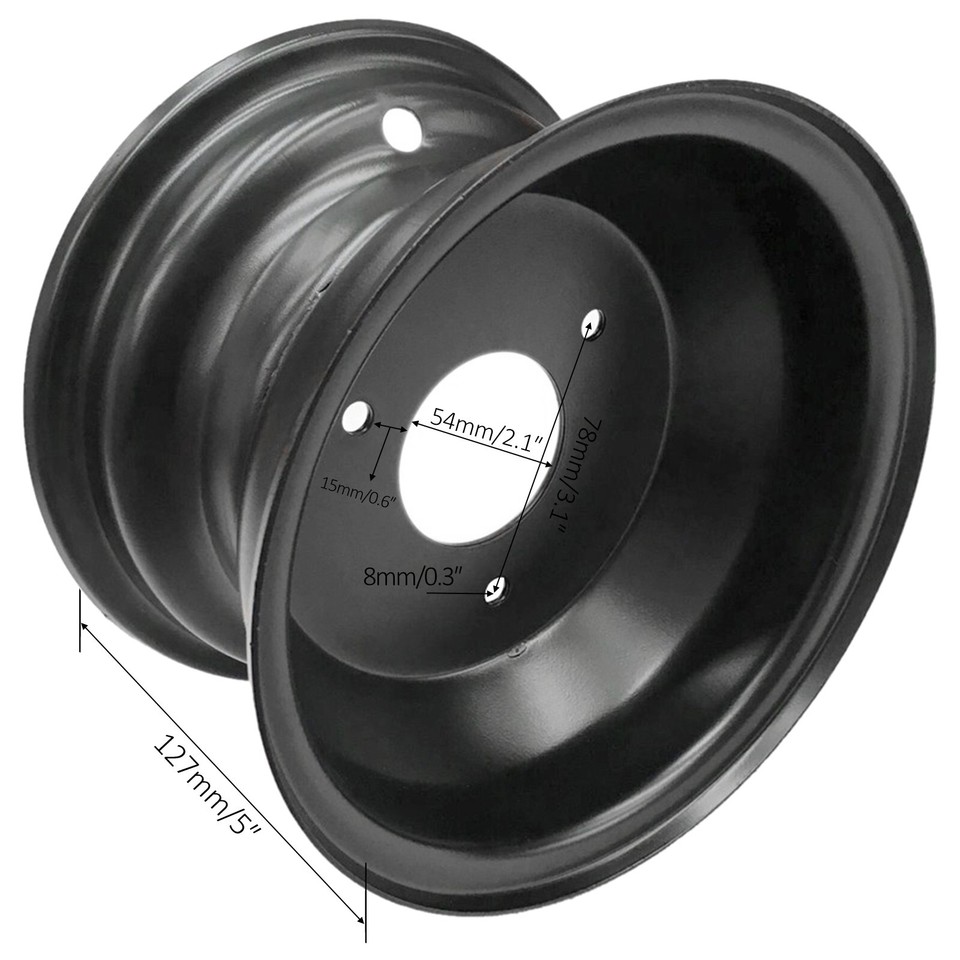 7" 16x8-7 Tire Rim 4 Studs Wheel Hubs Taotao ATV Quad Buggy Go Kart ...