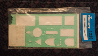 NOS Picket Stencil 122I Standard Logic Symbols Template Full Scale | eBay