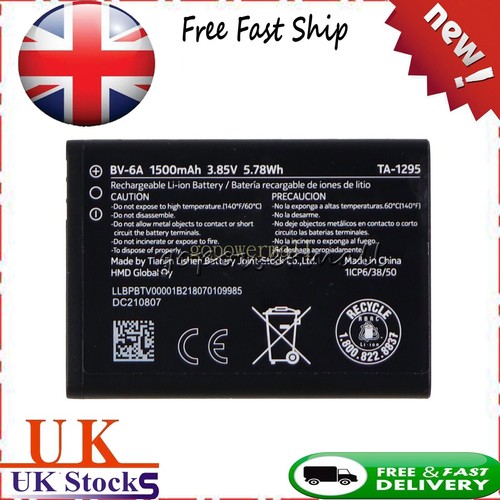 Replacement Li-ion Battery BV-6A for Nokia 2720 V Flip 1500mAh | eBay UK