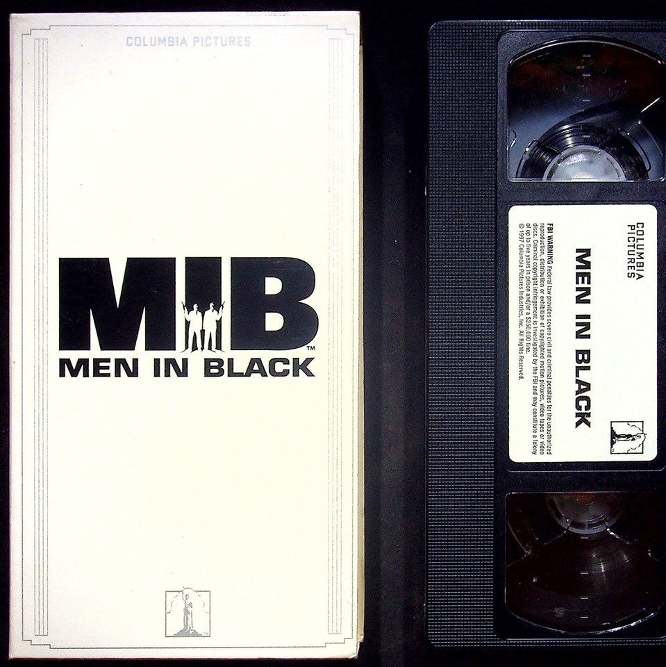 VINTAGE 1997 COLUMBIA PICTURES MEN IN BLACK VHS - SCI-FI CLASSIC ...