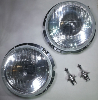 1967-1979 Volkswagen T1 Beetle T2 Bus Headlight Bucket Assembly Set of ...