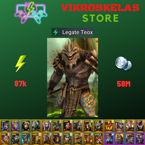 Raid Shadow Legends | Starter acc with Teox : 87k energy / 25 Legendary ...