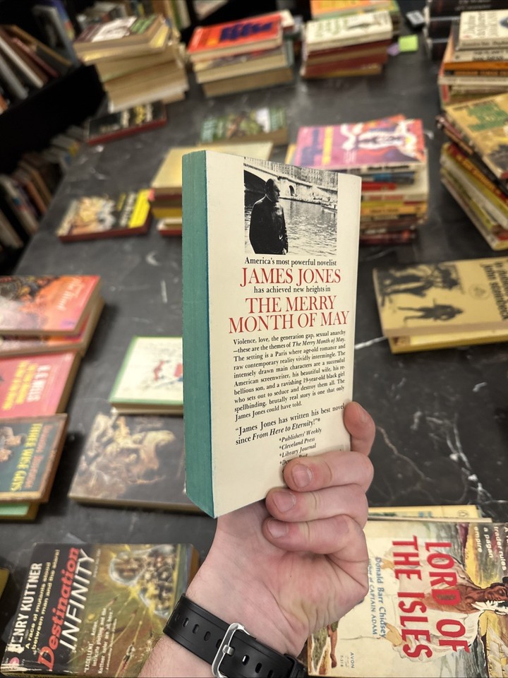 The Merry Month Of May by James Jones, 1972 Dell PB, -VG, Great GGA ...