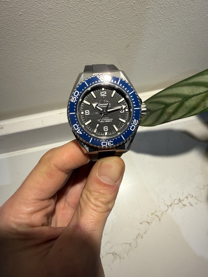 Omega Seamaster Planet Ocean 42mm New Style Blue strap and bracelet ...