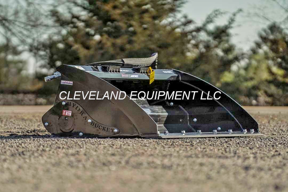 72" CMP HYDRA BUCKET SKID STEER LOADER ATTACHMENT Power Rake Soil ...