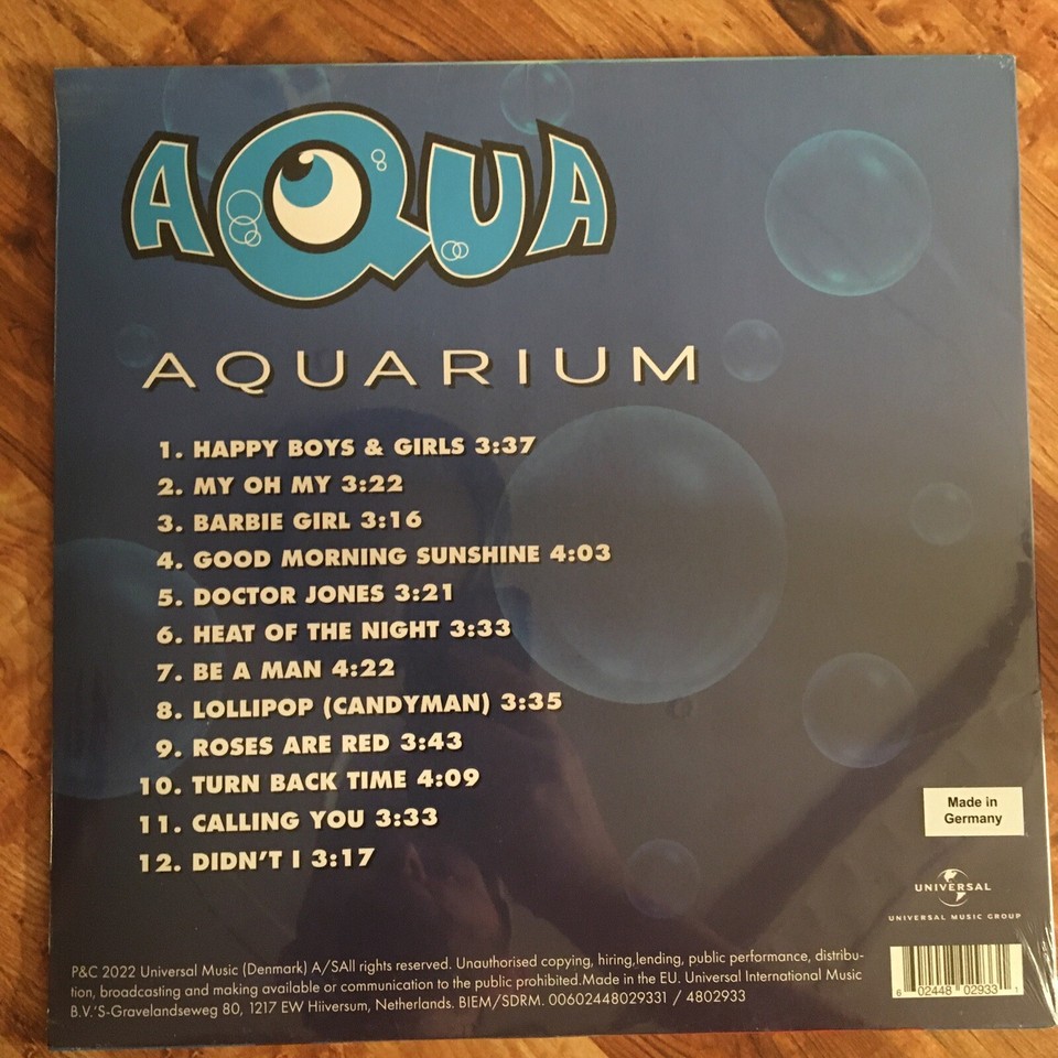 Aquarium by Aqua (Record, 2022) 602448029331| eBay