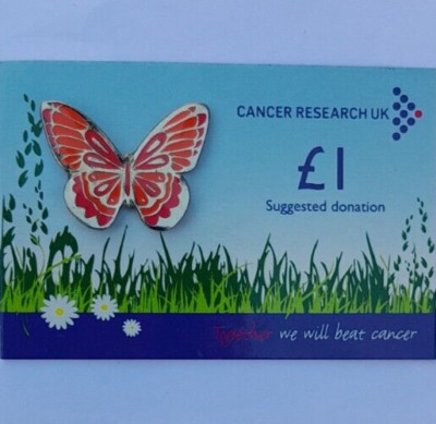 CANCER RESEARCH RED BUTTERFLY CHARITY PIN BADGE BRAND NEW! | eBay