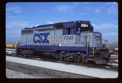 Original Slide CSX Transportation GP30-Not A Slug-4245 In 1988 At ...