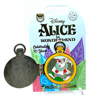 Disney 2021 Alice in Wonderland 70 yrs White Rabbit Watch LE 4000 pin ...