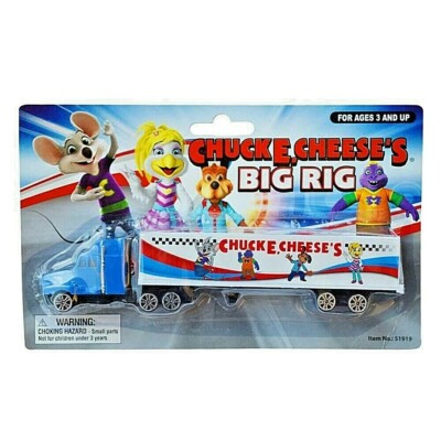 Chuck E Cheese Pizza - 7.5" CHUCK E. CHEESE BIG RIG TRAILER TRUCK TOY ...