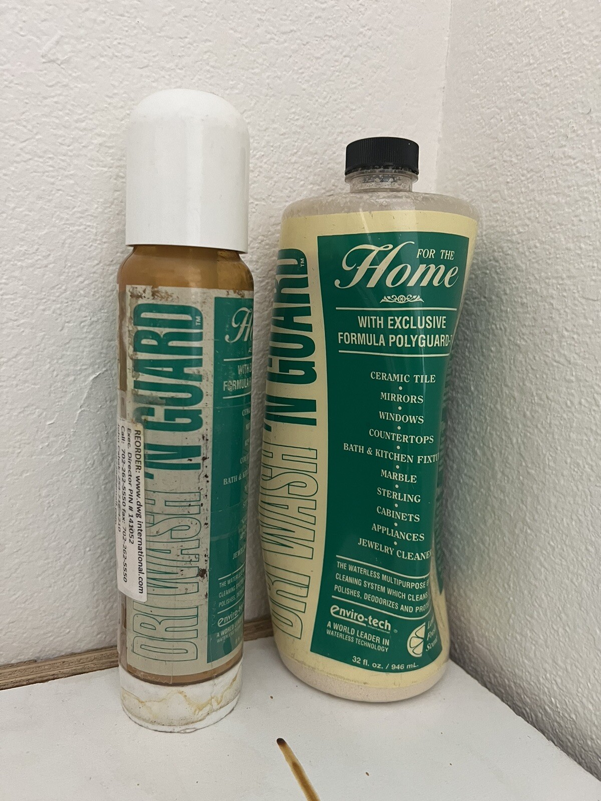 Dri Wash N Guard Home Cleaning Product 32 Oz Bottle And 8 Oz Pump ...