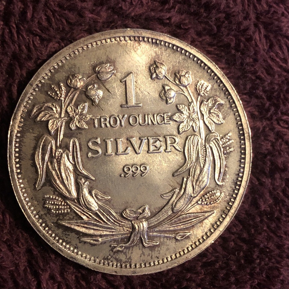 RARE Vintage 1 Ounce Silver 999 FINE SILVER Round | eBay