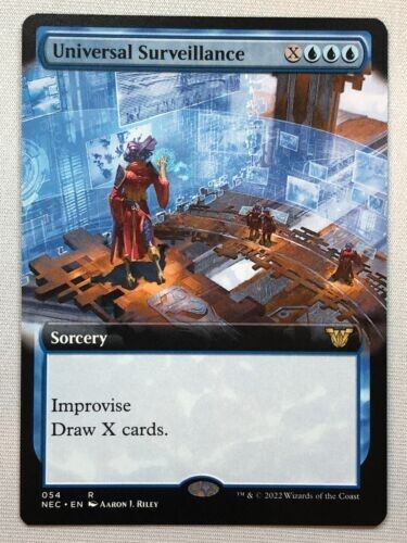 MTG Kamigawa: Neon Dynasty Universal Surveillance (Extended Art) 54 NM ...