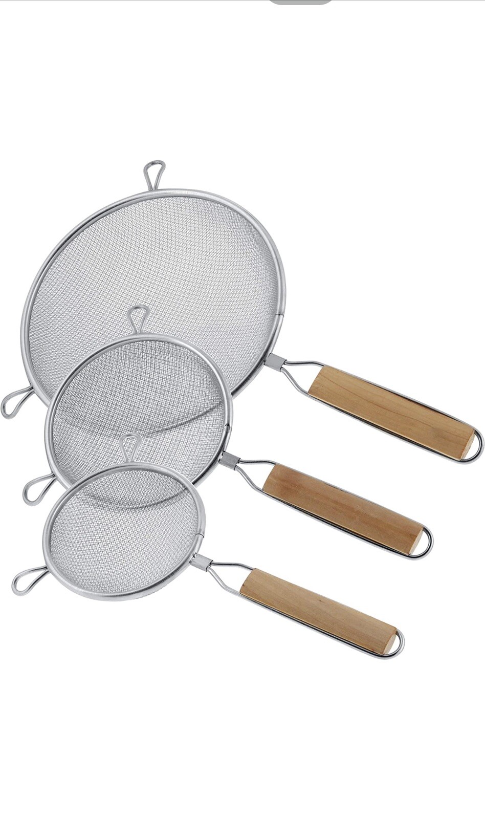 3 packs multi-functional stainless steel colander filter | eBay