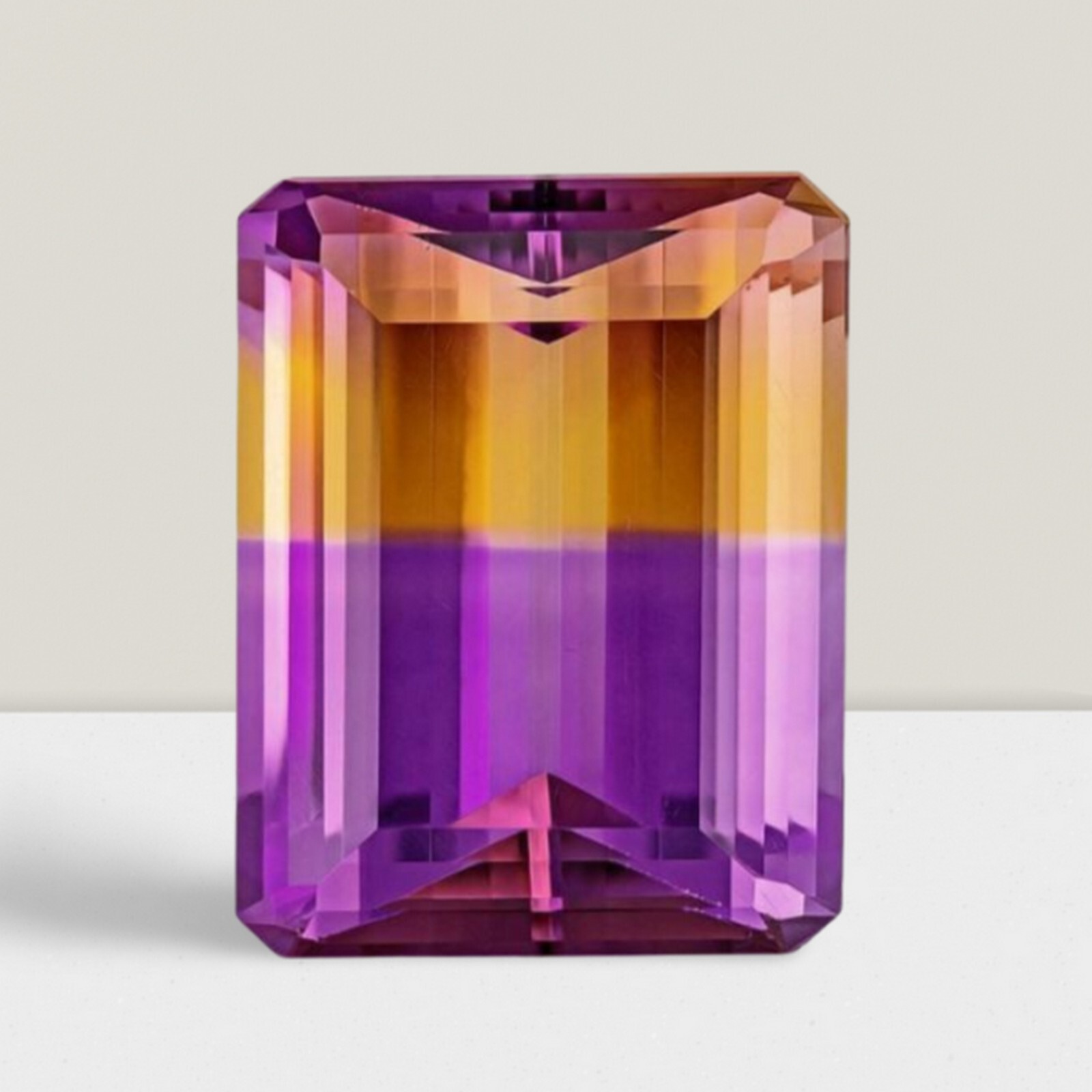 Ametrine Octagon Cut Gemstone 1.16 Cts - 7x5 mm Flawless Loose Gem | eBay