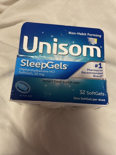 Unisom SleepGels Nighttime Sleep-aid Diphenhydramine HCI 50 mg 32 ...