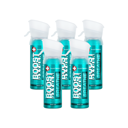 Boost Oxygen Pocket Size Breathe Menthol-Eucalyptus Aroma 3L Canister ...