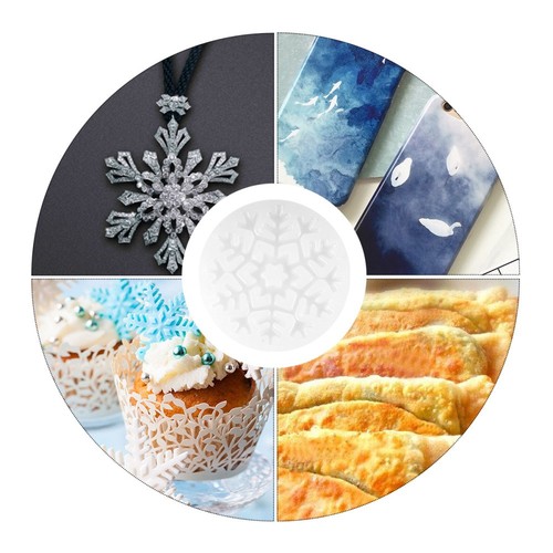 4pcs Schneeflocken Silikonform DIY -Kristall -Drop -Form ...