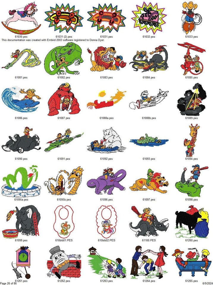 3000 PLUS BABY CHILDREN DESIGNS EMBROIDERY MACHINE DESIGNS PES USB | eBay