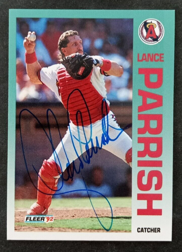 1992 Fleer SIGNED: Lance Parrish, ANGELS #66 | eBay