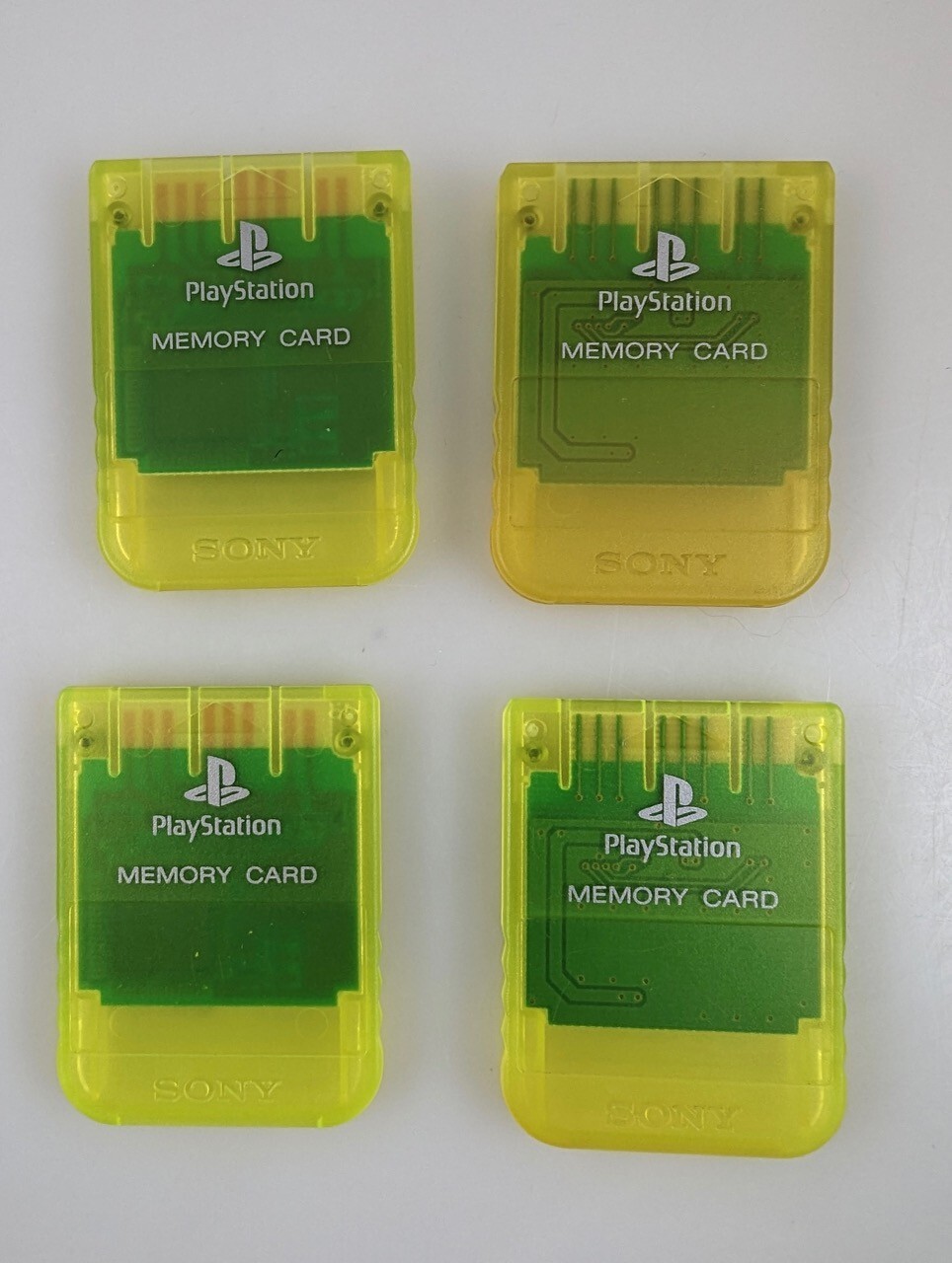 Sony Playstation 1 PS1 - Official OEM Memory Card - Yellow SCPH-1020 | eBay