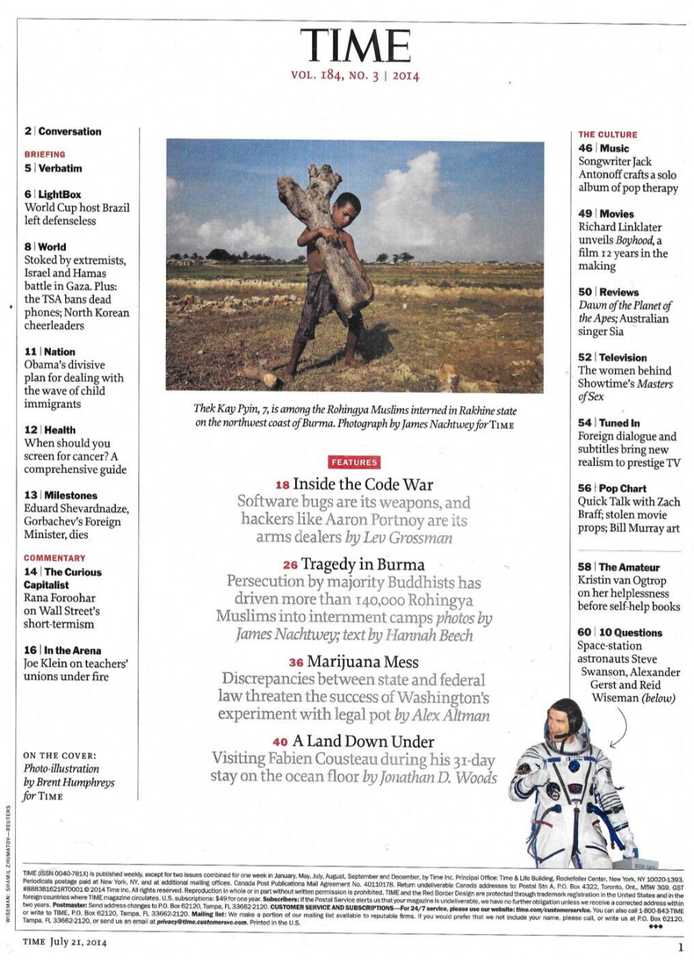 Time Magazine Inside Code War Tragedy in Burma Marijuana Fabien ...