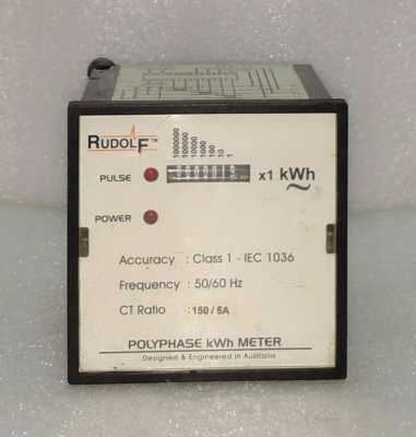 Rudolf EDM-PKM Polyphase Kilowatt Hour 3-Phase 4-Wire Meter x1 kWh 3x57 ...