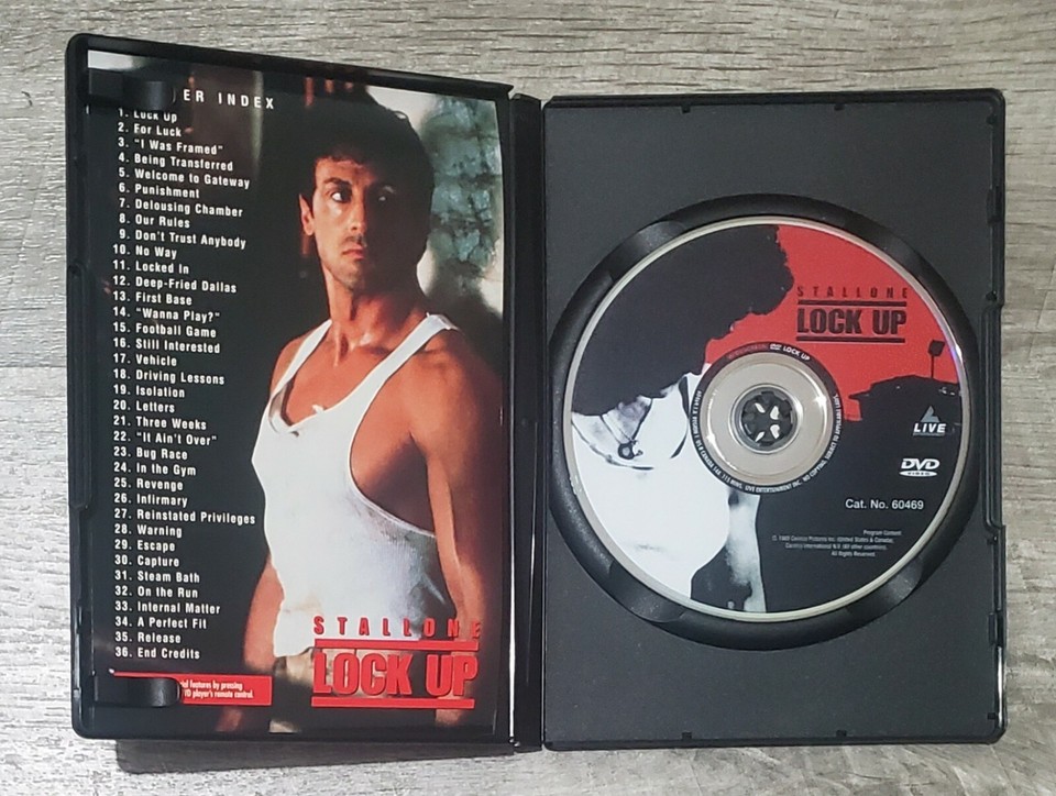 LOCK UP DVD Sylvester Stallone 12236046905| eBay