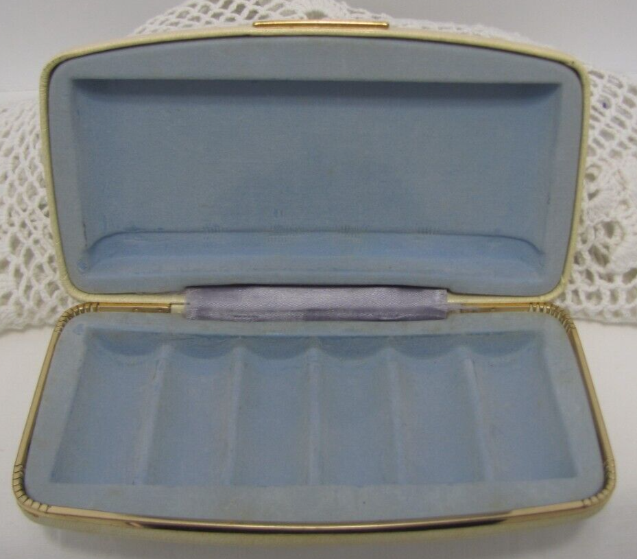 Vintage Upjohn Small Travel Medicine Kit Pill Bottles Cosmetic Hard ...