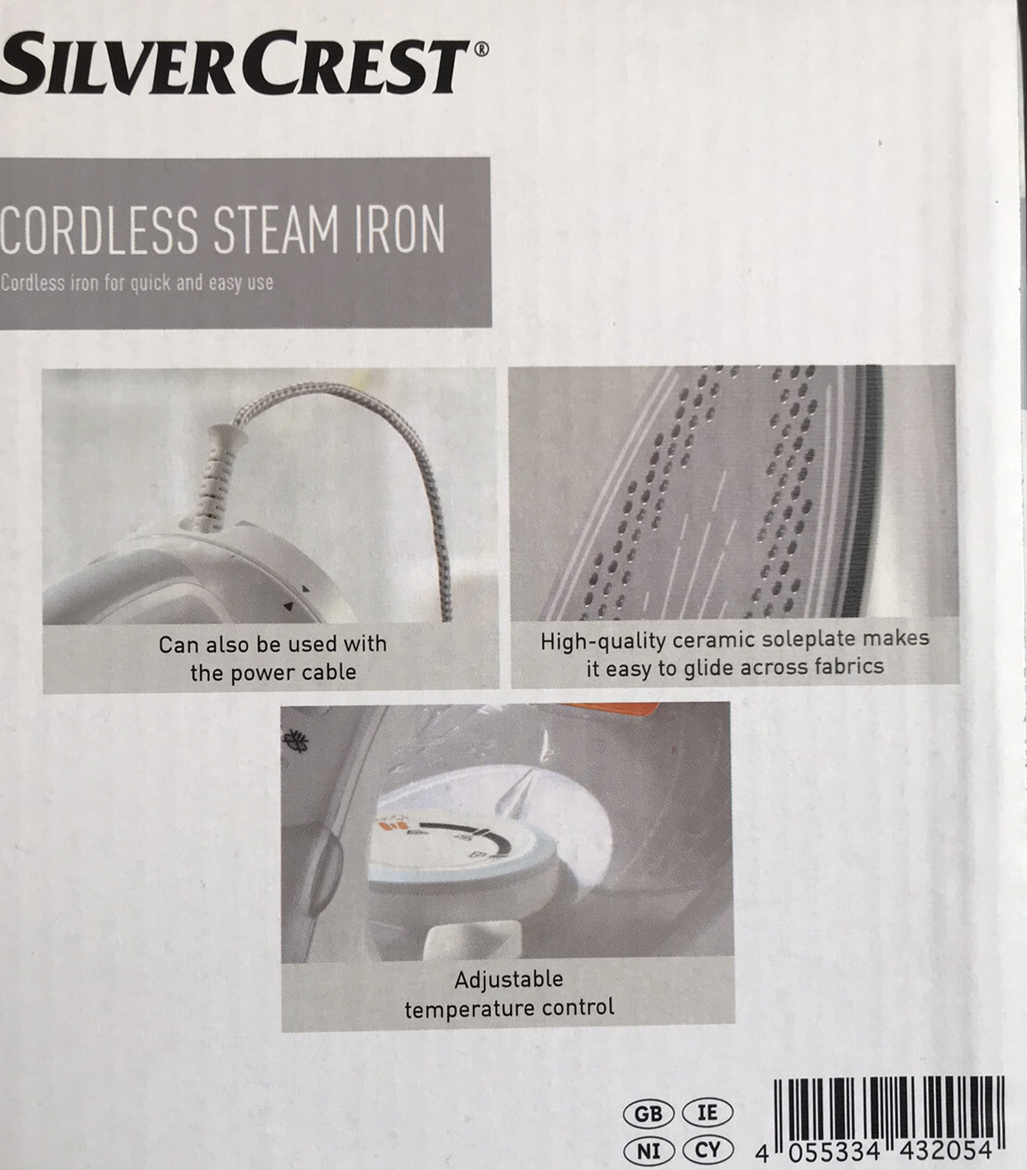 Silvercrest Cordless / Corded Steam Iron 2200W Uk 3pin Plug for sale ...