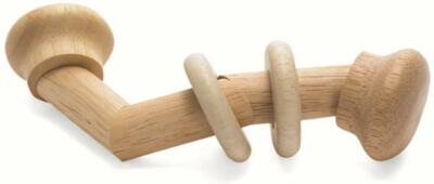 Manhattan Toy Natural Woogle Wood Wooden Baby Teether Teething ...