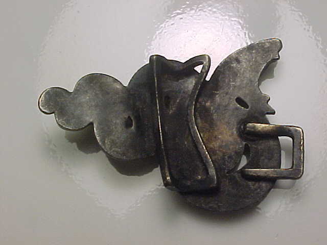 vintage attributed to kerr mini silver half of a snake buckle | eBay