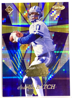 1998 Collectors Edge Masters Charlie Batch Rookie Preview Superbowl ...