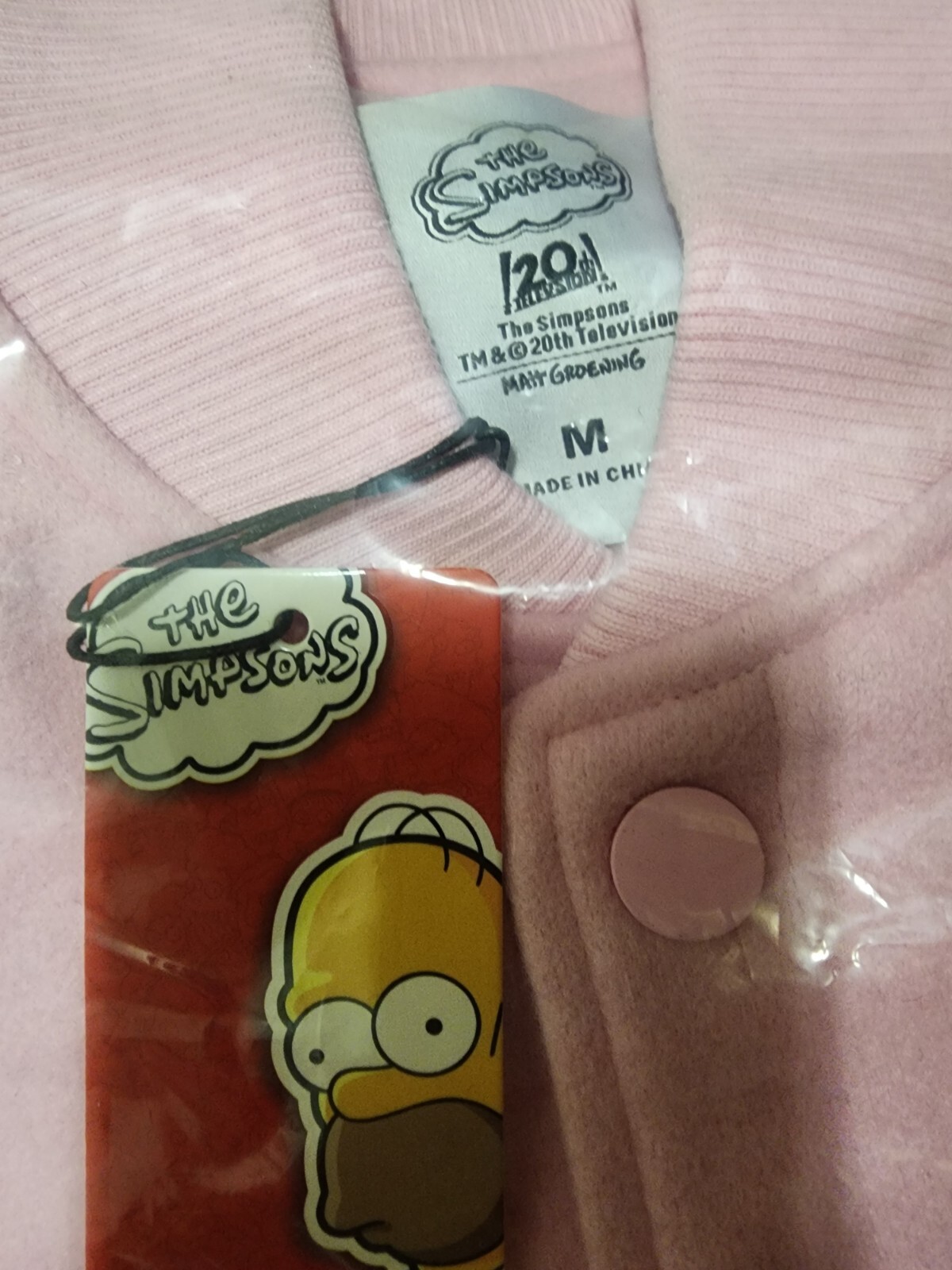 Freeze Max The Simpsons Pink/White Polished Punk Bart Varsity Full Zip ...