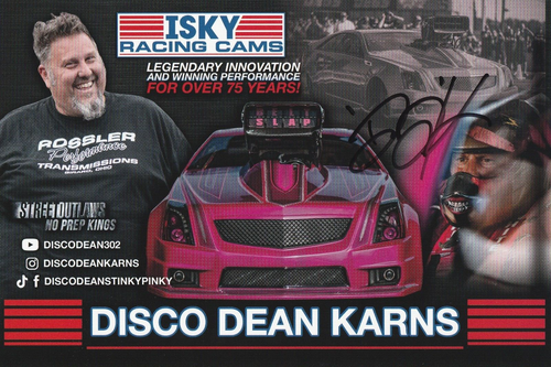 2022 DISCO DEAN KARNS signed STREET OUTLAWS HERO PHOTO CARD no prep ...