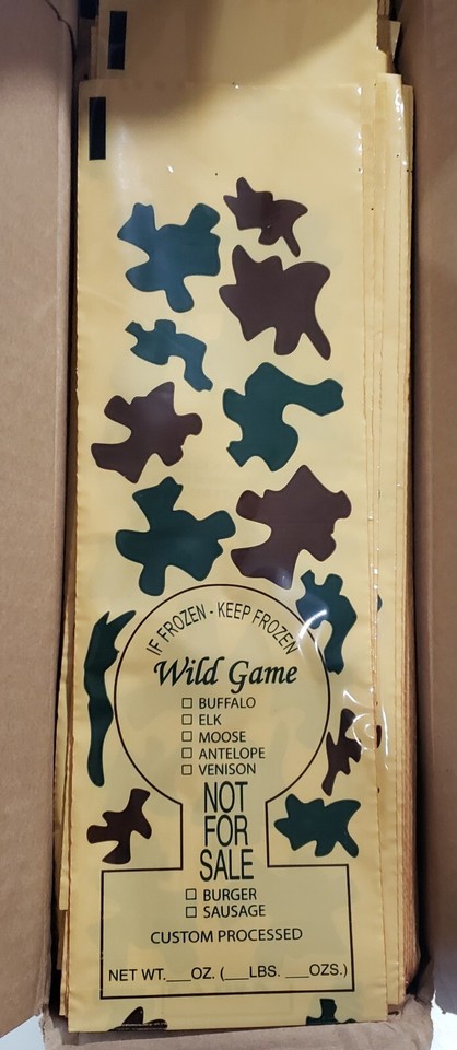 200 Count E-Z PAK CAMO WILD GAME GROUND MEAT FREEZER CHUB BAGS 2LB | eBay