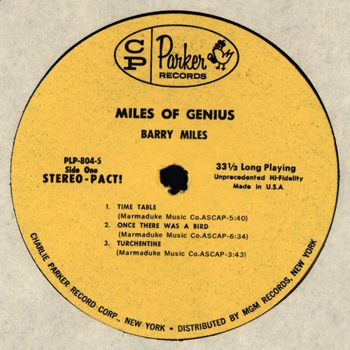 Barry Miles - Miles Of Genius READ DESCRIPTION (LP, Album, RE) (Near ...