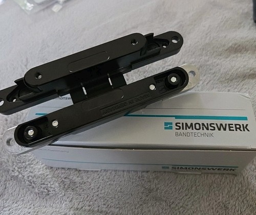 Simonswerk Tectus TE 240 3D Matte Black Hidden Door Hinge 4-Pack | eBay