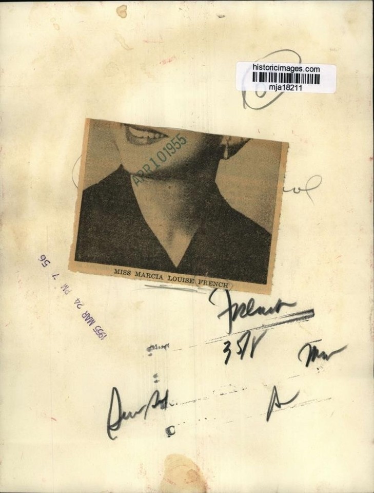 1955 Press Photo Miss Marcia Louise French - mja18211 | eBay UK