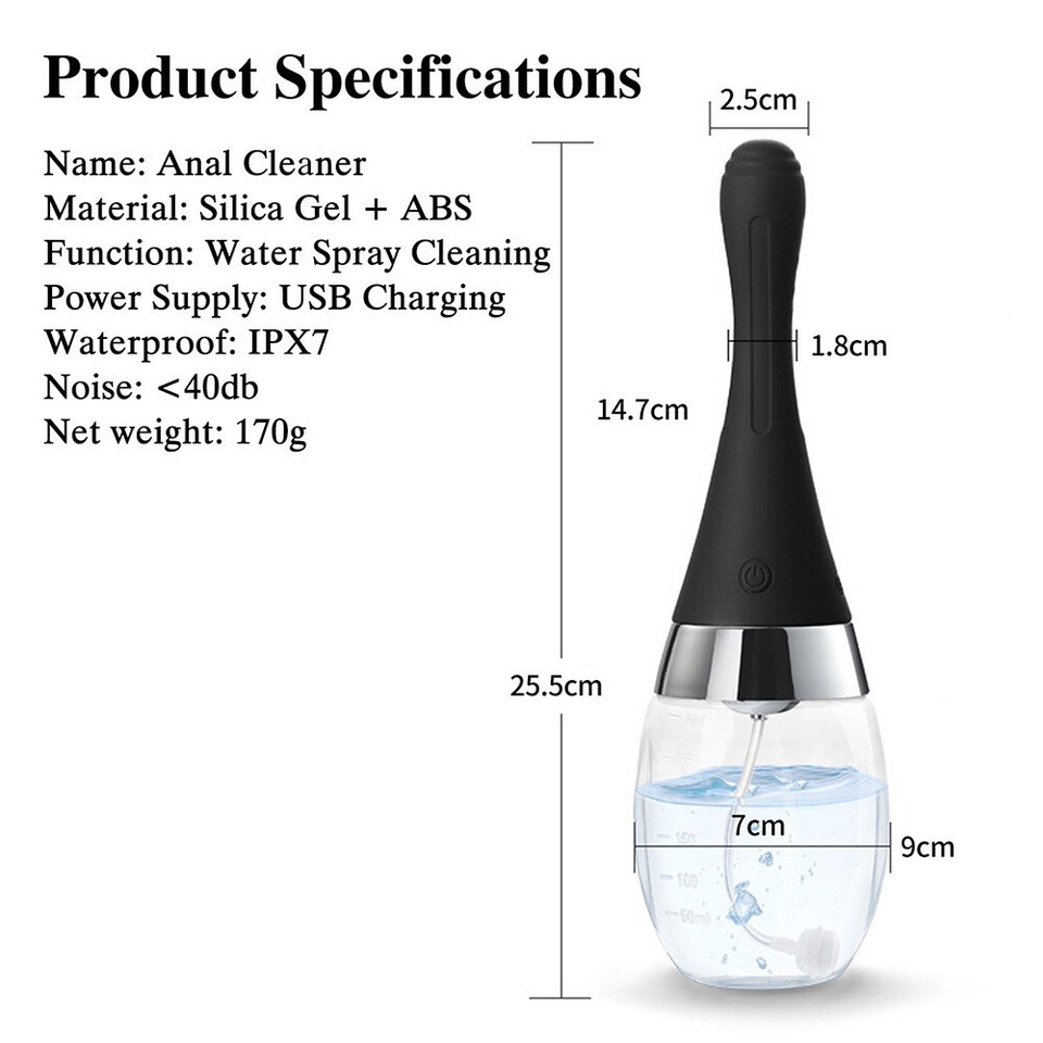 Automatic Electric Vaginal Cleaner Device Anal Irrigator Douche Enema ...