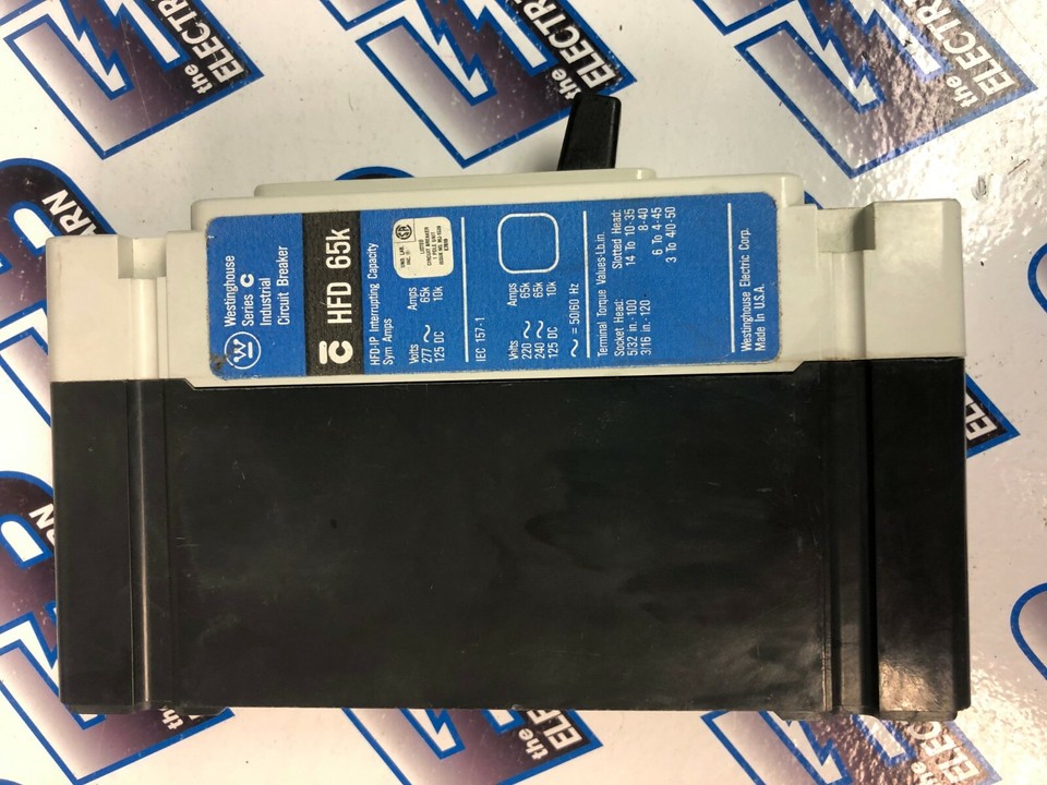 Westinghouse HFD1020, 20 Amp, 277 Volt, 1 Pole, Circuit Breaker ...